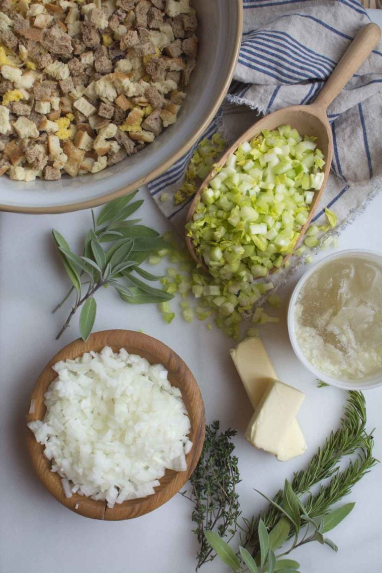 Fresh Herb Turkey Stuffing - Simply So Good