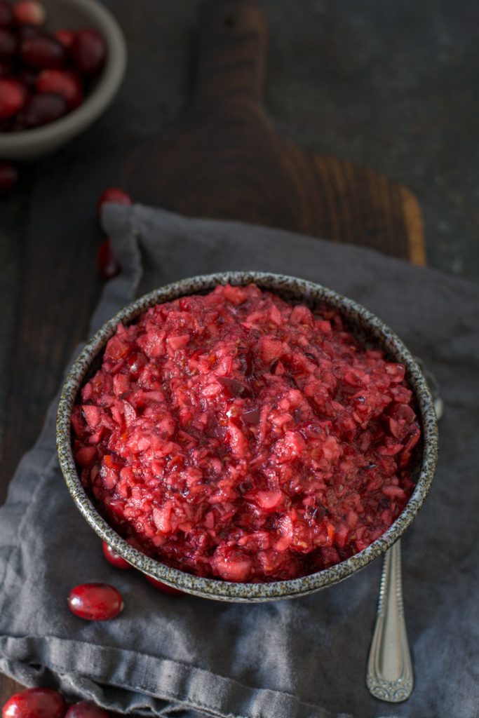 Easy No-Cook Cranberry Apple Relish - Simply So Good