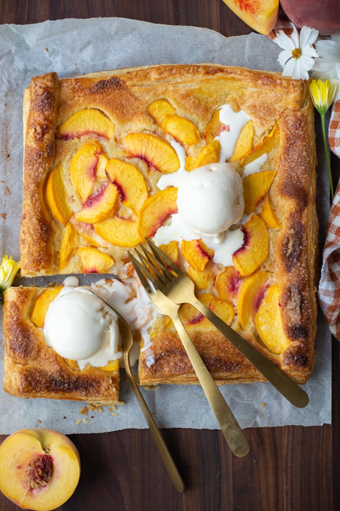 Peach Almond Tart - Simply So Good