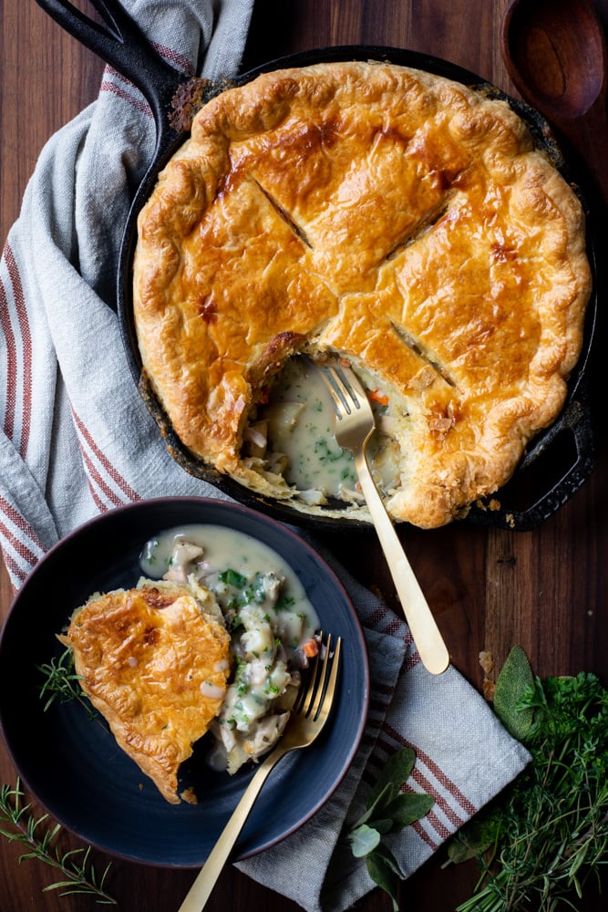 Roasted Chicken Pot Pie - Simply So Good